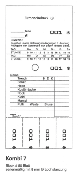 Effiziente Textilannahme mit Annahmeblöcken Kombi 7 (K7) - Optimieren ...